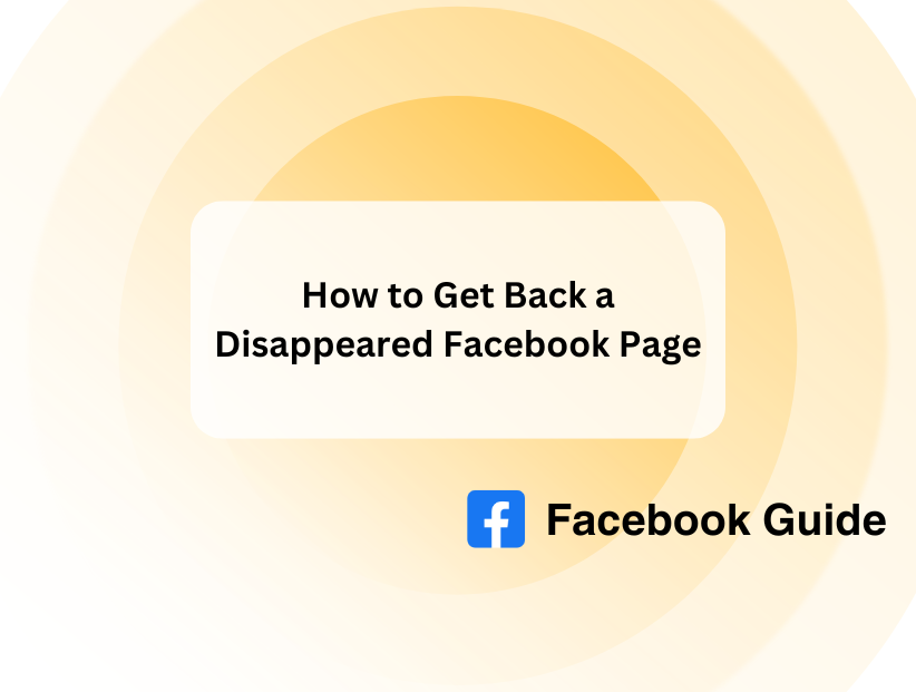 How to Get Back a Disappeared Facebook Page | PurePrivacy - PurePrivacy